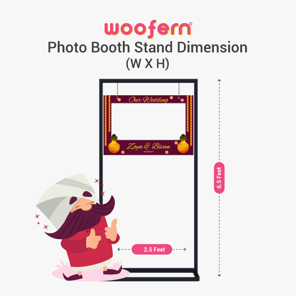 Customized Wedding Photo Booth Frame